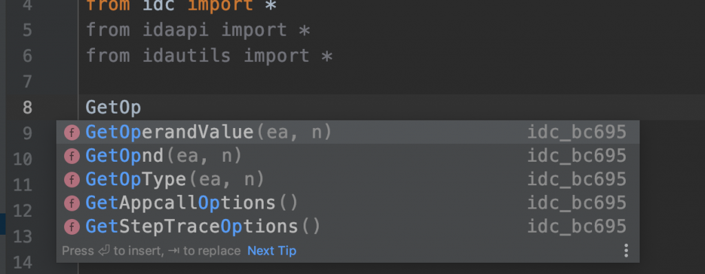 在pycharm里优雅地编写idapython脚本 | LeadroyaL's website